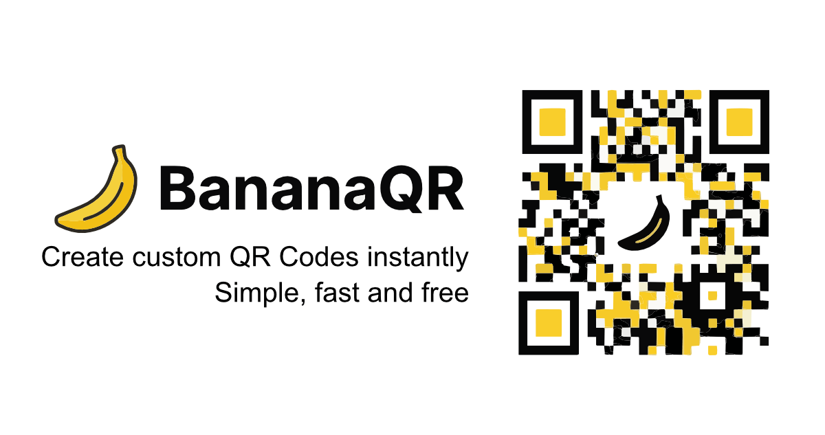 BananaQR - QR Code Generator